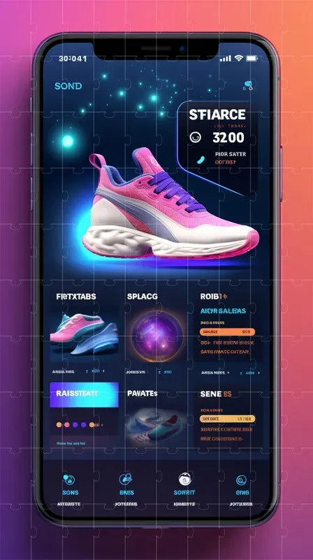 Dark Futuristic Phone App Ui Inspiration Midjourney Prompt | PromptBase