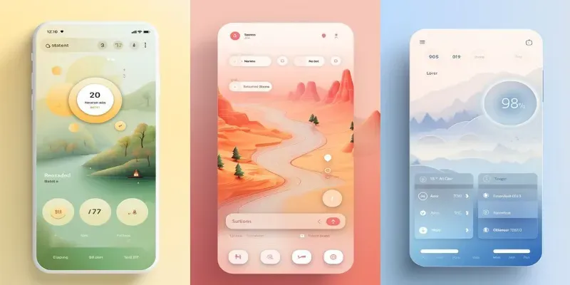 Light Glassmorphism Phone Ui Inspiration Midjourney Prompt | PromptBase