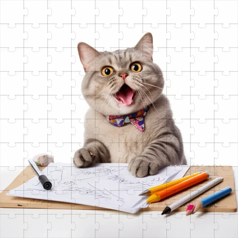 Funny Cat Meme Cutout Stickers Midjourney Prompt | PromptBase