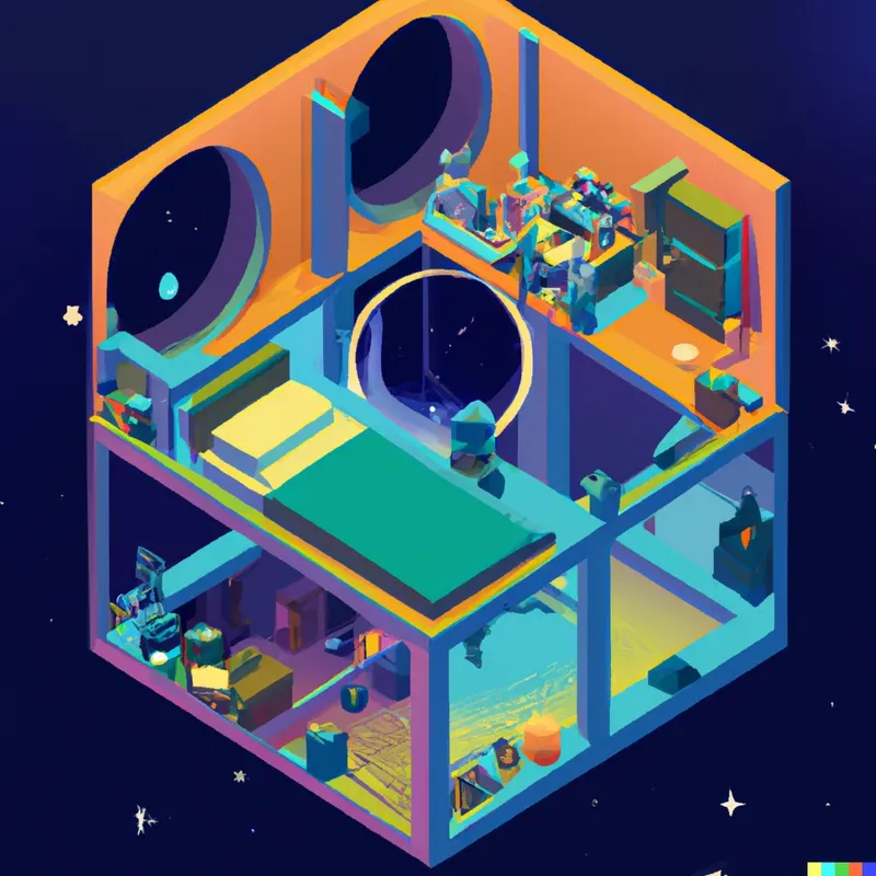 Tiny Isometric Room Fantasy Style DALL·E Prompt | PromptBase