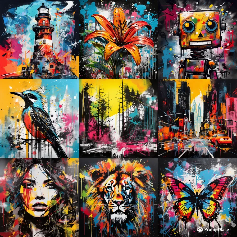 Graffiti Illustrations Midjourney Prompt | PromptBase