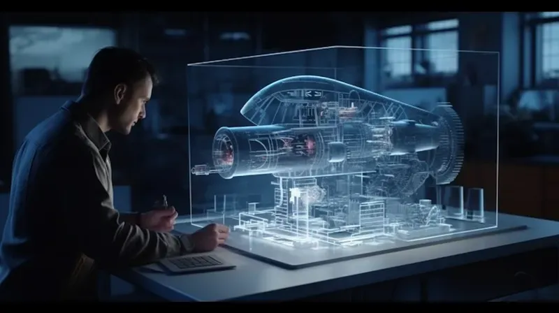 Holographic Engineering Designs Midjourney Prompt | PromptBase