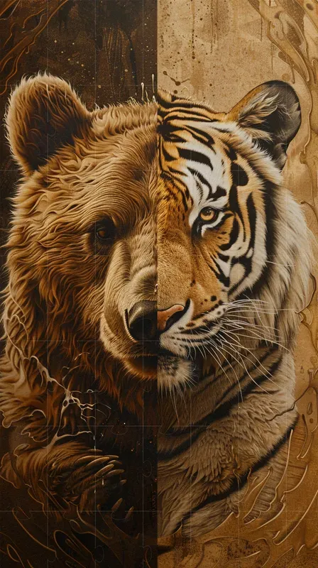 Dual Identity Portraits Midjourney Prompt | PromptBase