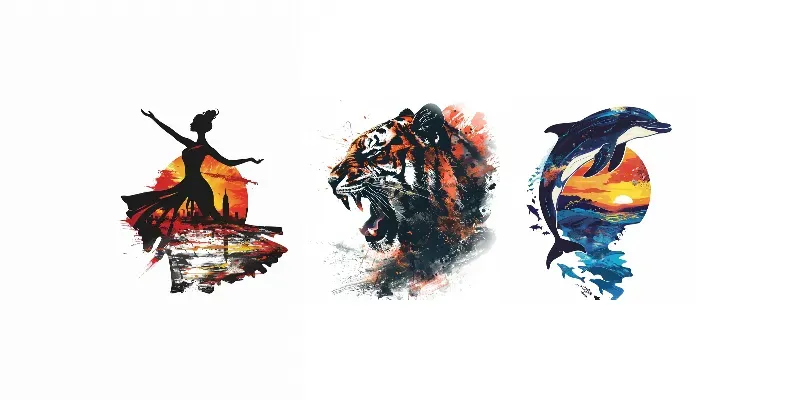 Vector Silhouette Tshirt Designs Midjourney Prompt | PromptBase