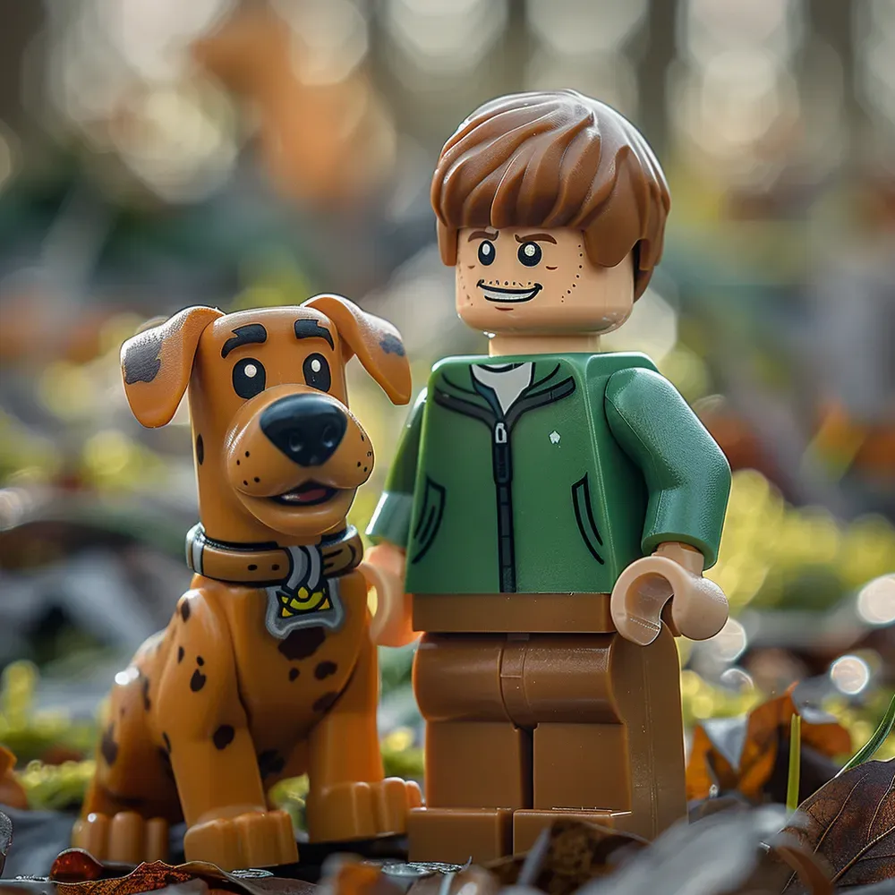 Lego Minifigures Dynamic Scenes Midjourney Prompt | PromptBase