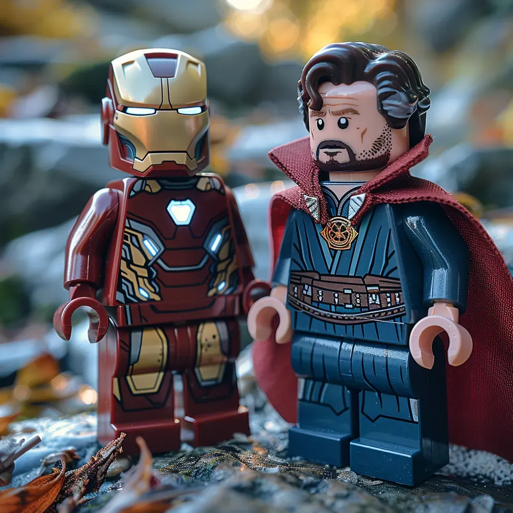 Lego Minifigures Dynamic Scenes Midjourney Prompt | PromptBase