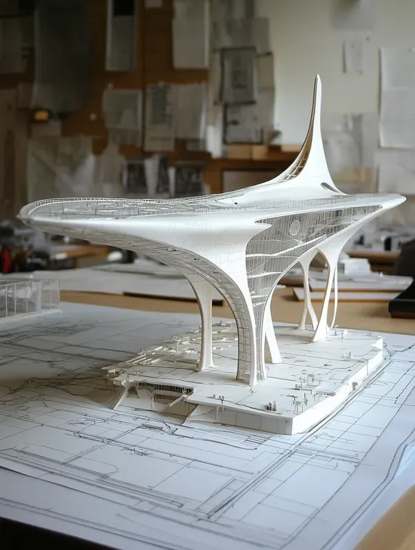 Futuristic Architecture Model Designs Midjourney Prompt | PromptBase