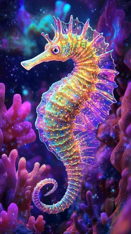 Bioluminescent Marine Life Portraits Midjourney Prompt | PromptBase