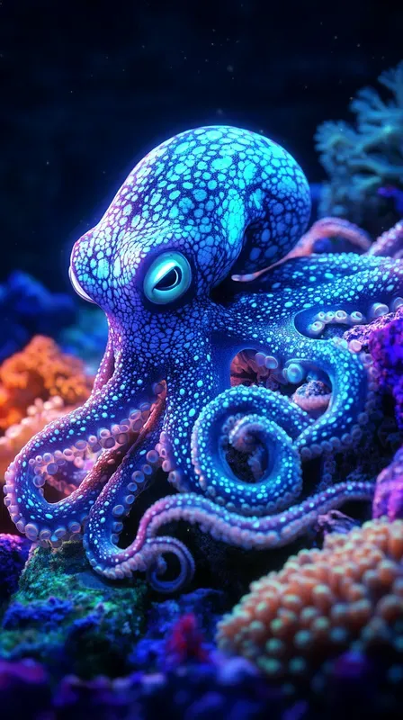 Bioluminescent Marine Life Portraits Midjourney Prompt | PromptBase