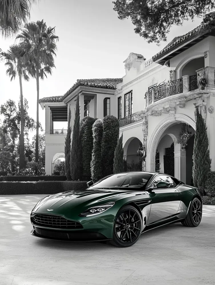 Super Cars Monochromatic Photographs Midjourney Prompt | PromptBase