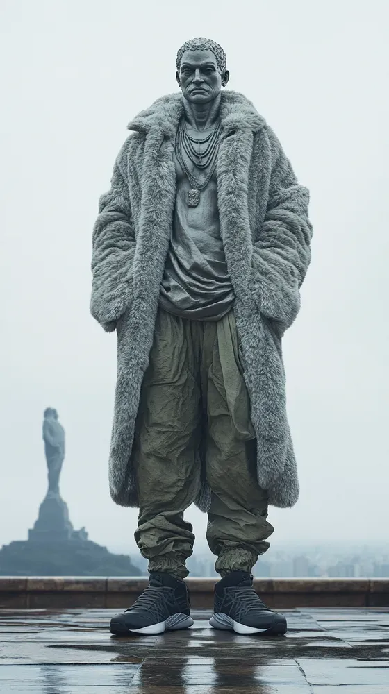 Iconic Statues Fashion Poses Midjourney Prompt | PromptBase