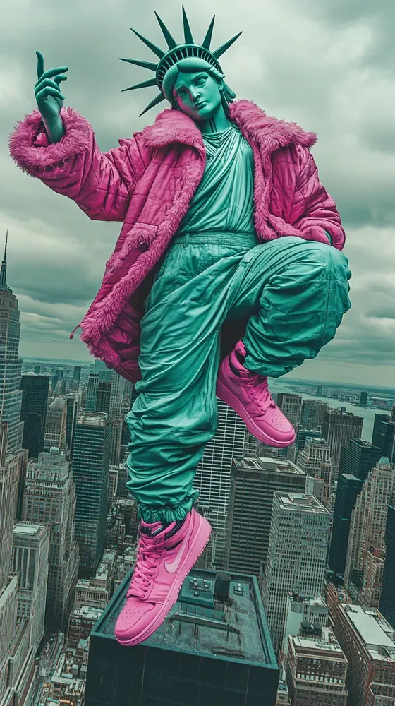 Iconic Statues Fashion Poses Midjourney Prompt | PromptBase