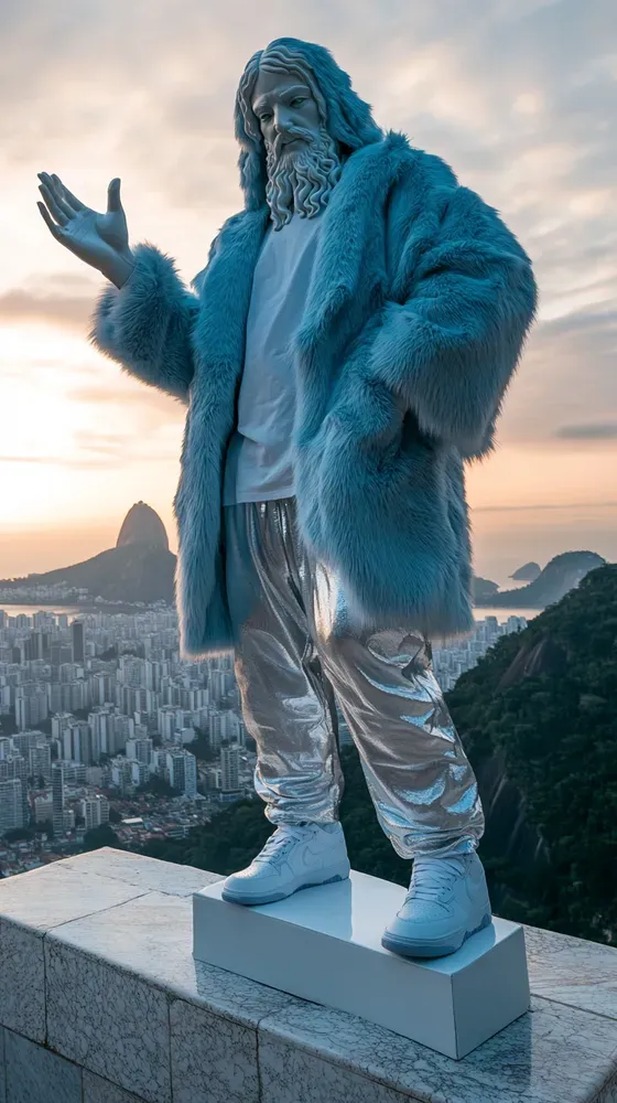 Iconic Statues Fashion Poses Midjourney Prompt | PromptBase