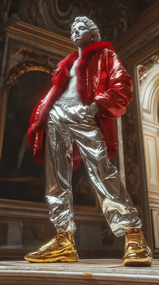 Iconic Statues Fashion Poses Midjourney Prompt | PromptBase