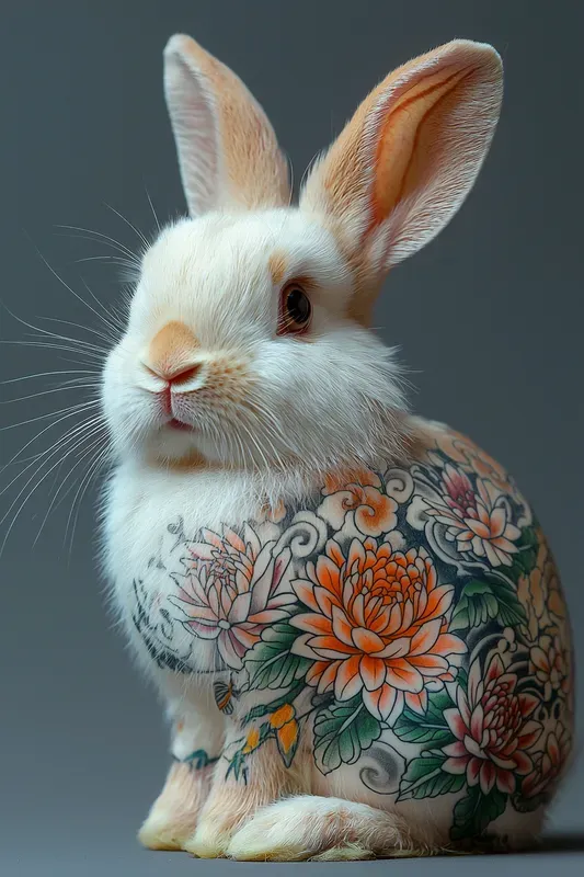 Japanese Tattoo Animal Portraits Midjourney Prompt | PromptBase