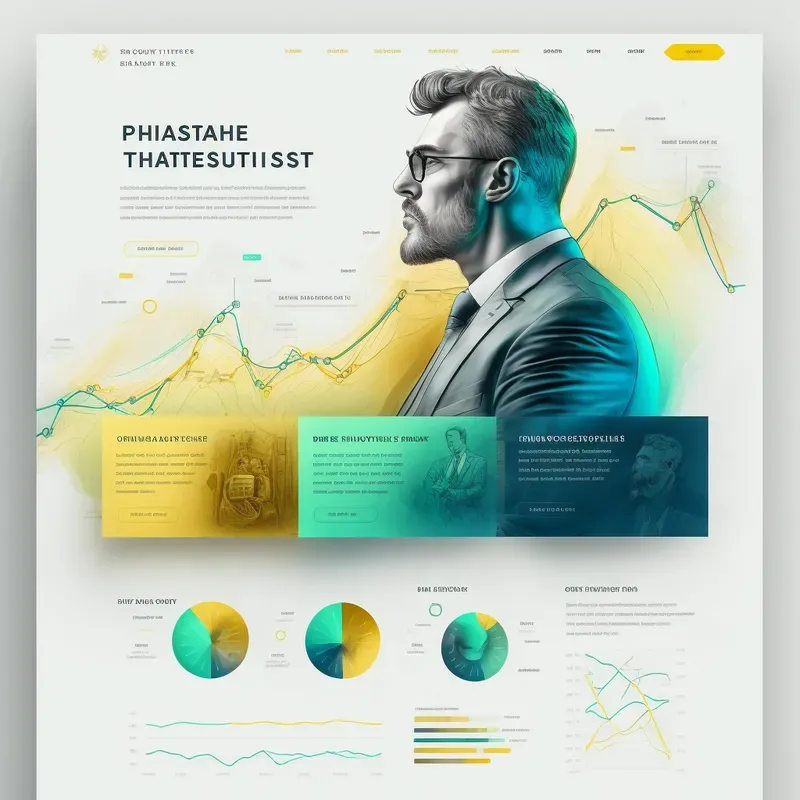 Graphical Website Design Mockups Midjourney Prompt | PromptBase