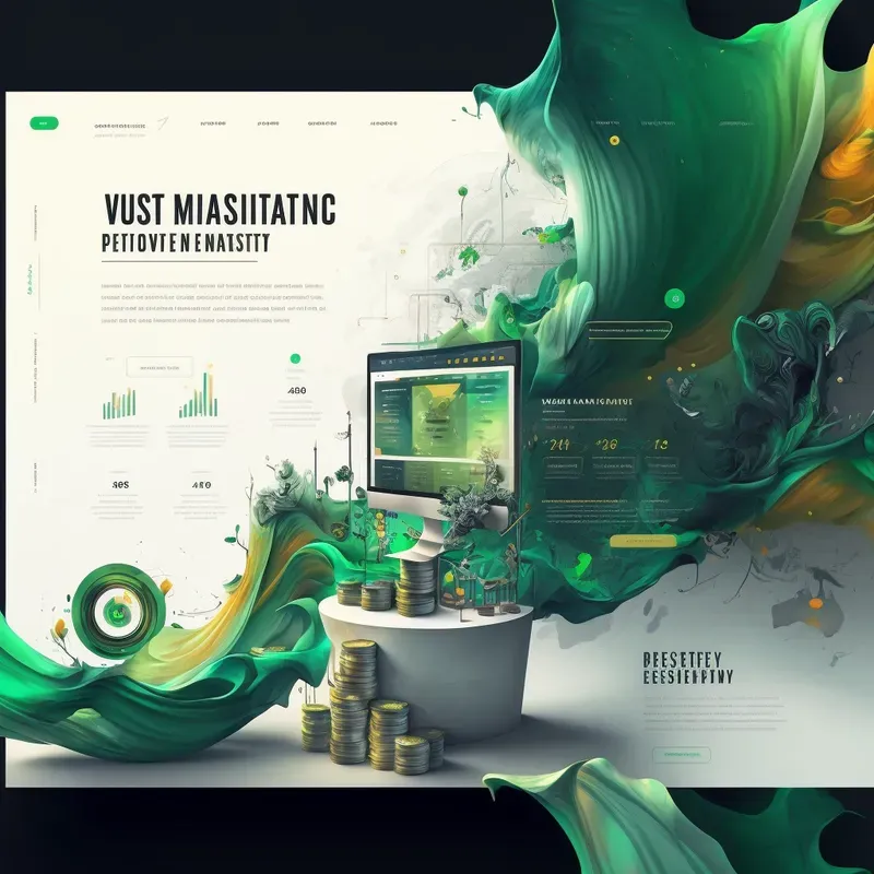 Graphical Website Design Mockups Midjourney Prompt | PromptBase