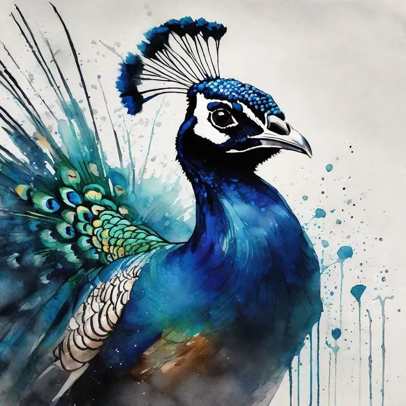 Splashed Ink Paintings Stable Diffusion Prompt | PromptBase