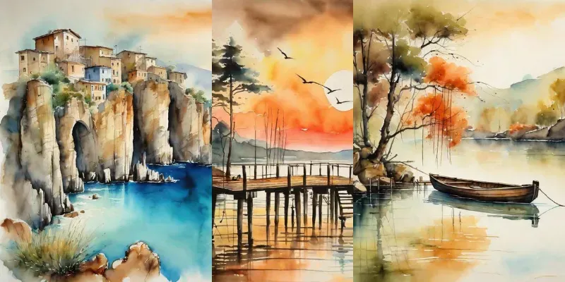 Ink Wash Paintings Stable Diffusion Prompt | PromptBase