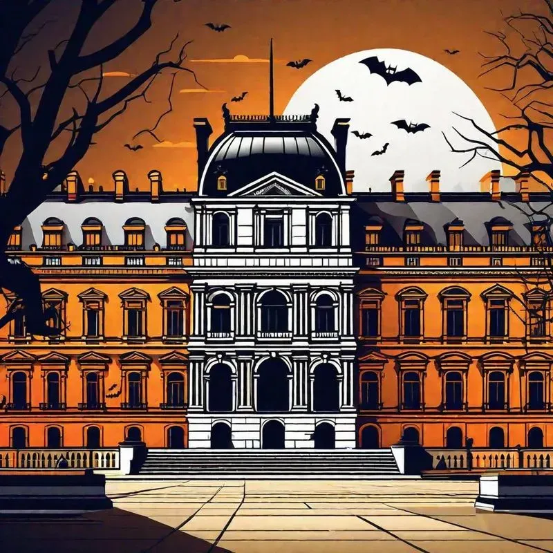 Halloween Themed Landmarks Stable Diffusion Prompt | PromptBase