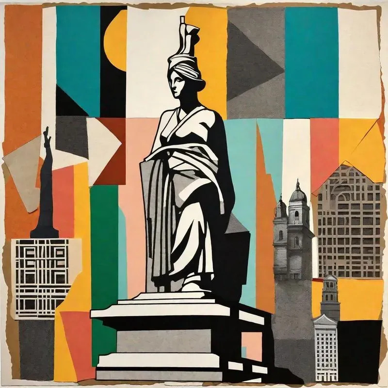 Papier Colle Collage Art Stable Diffusion Prompt | PromptBase