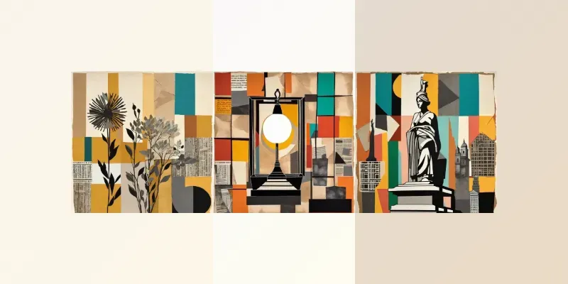 Papier Colle Collage Art Stable Diffusion Prompt | PromptBase