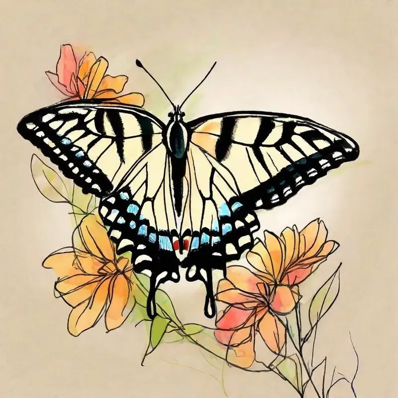 Insect Simple Sketches Stable Diffusion Prompt | PromptBase