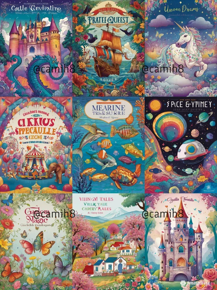 Coloring Book Covers Leonardo Ai Prompt | PromptBase