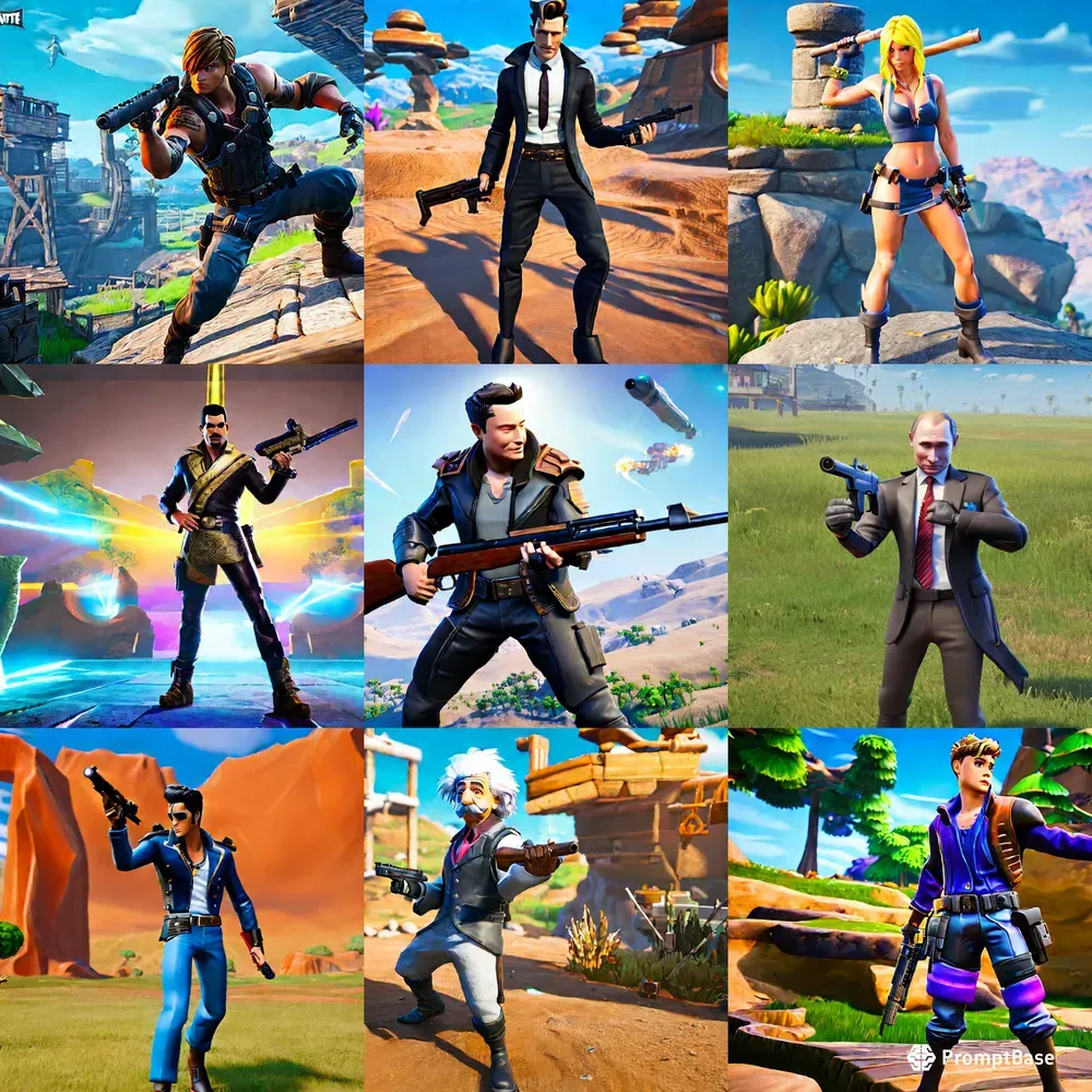 Turn People Into Funny Fortnite Avatars Stable Diffusion Prompt ...