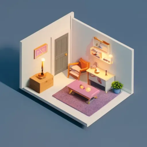 3d Mini Rooms Stable Diffusion Prompt | PromptBase