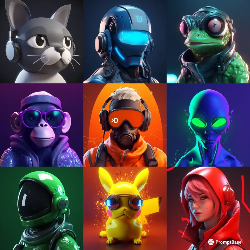 Discord Avatar Illustrations Midjourney Prompt | PromptBase