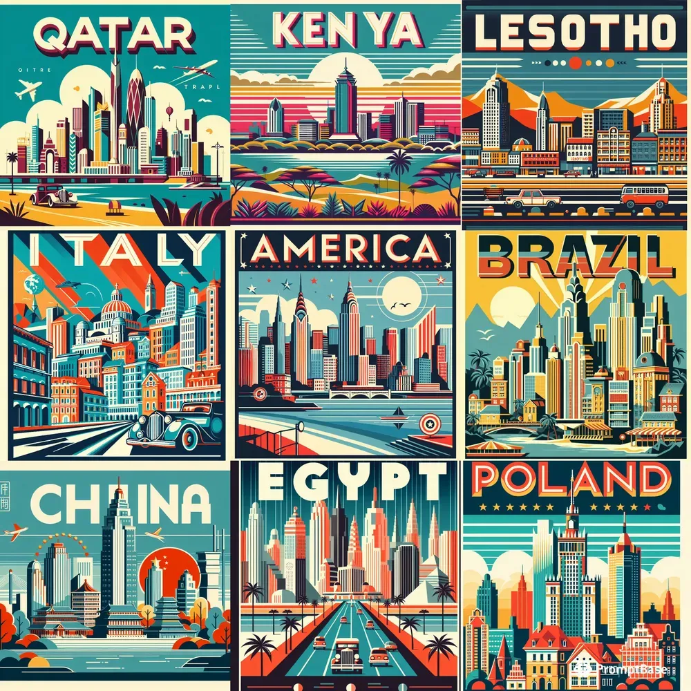 Country Posters DALL·E Prompt | PromptBase
