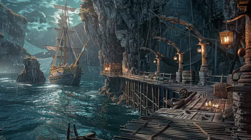 Pirates Point And Click Game Art Midjourney Prompt | PromptBase