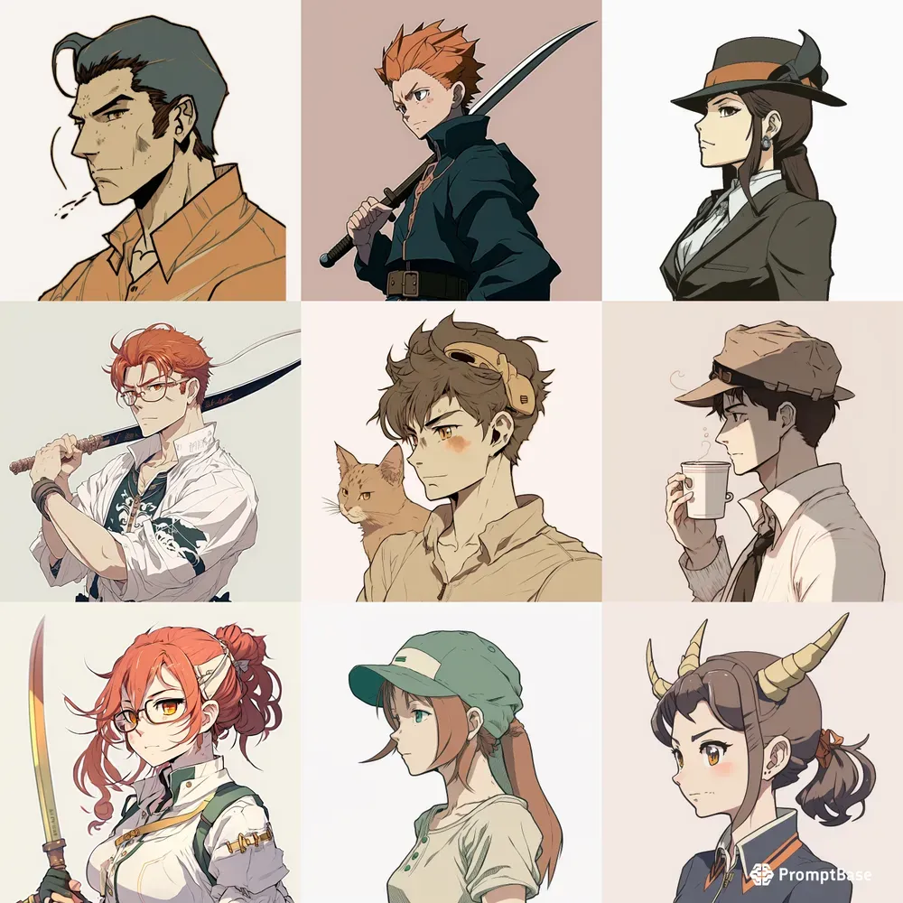 Azuki Style NFT Pfps Midjourney Prompt | PromptBase