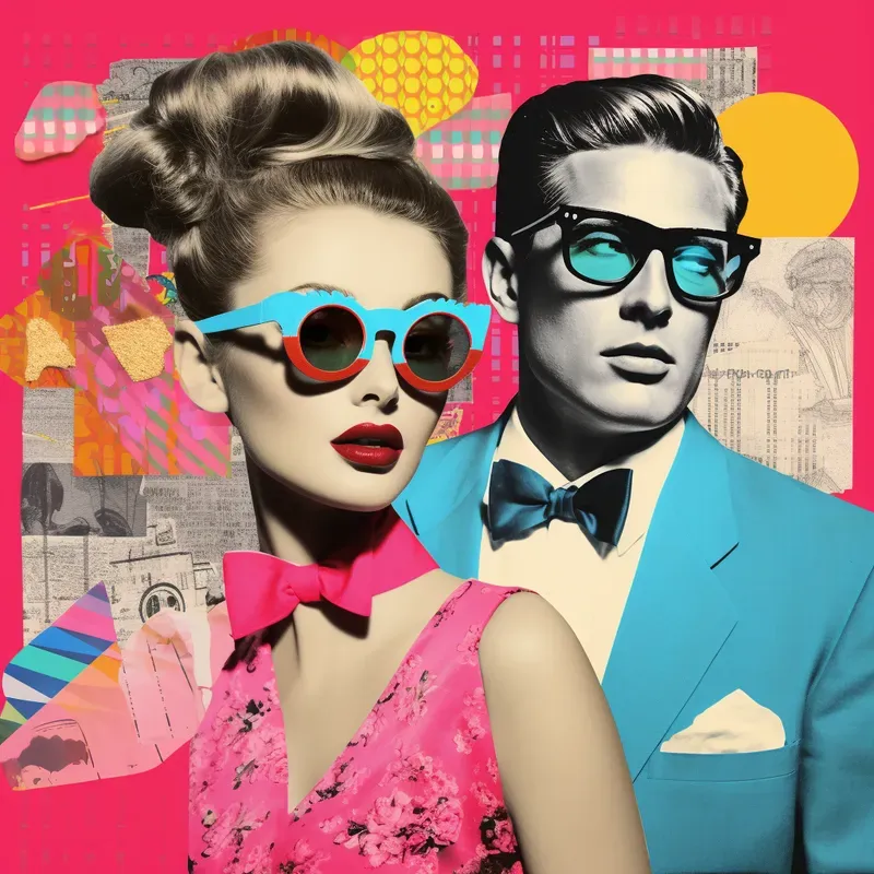 Collages In Pop Art Style Midjourney Prompt | PromptBase