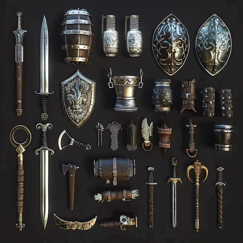 Games 3D Assets Items And Props Midjourney Prompt | PromptBase