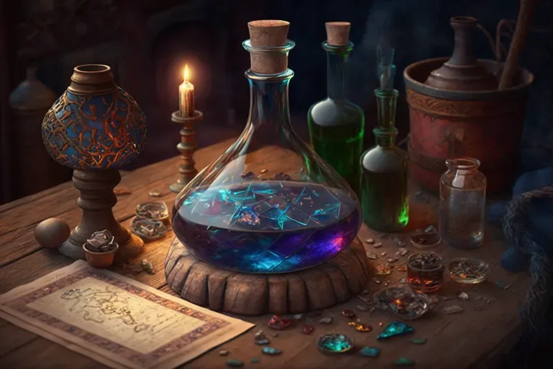 Magical Alchemy Potions Midjourney Prompt Promptbase