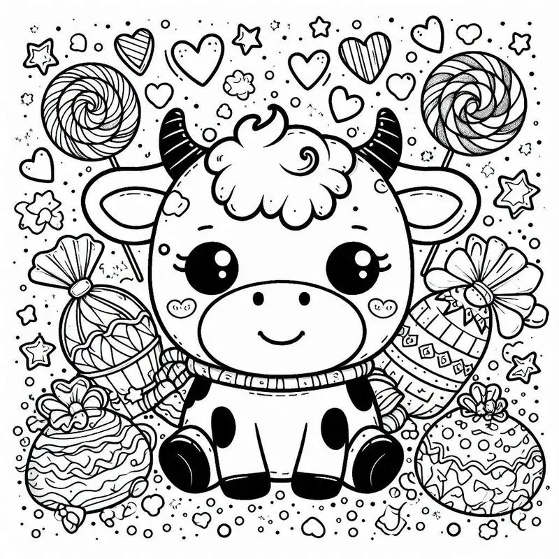 Cozy Cute Animal Coloring Pages For Kids DALL·E Prompt | PromptBase
