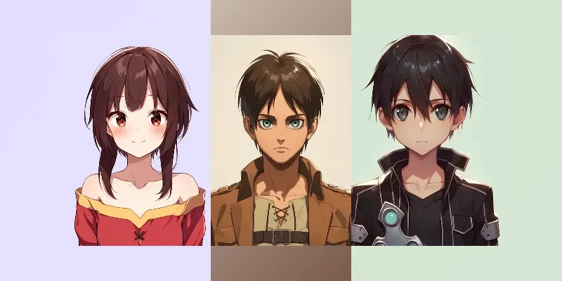 Anime Character Id Photos Midjourney Prompt | PromptBase