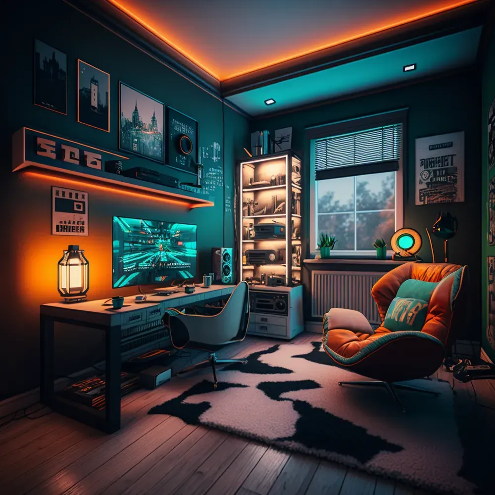 Cool Looking Realistic Rooms Midjourney Prompt | PromptBase