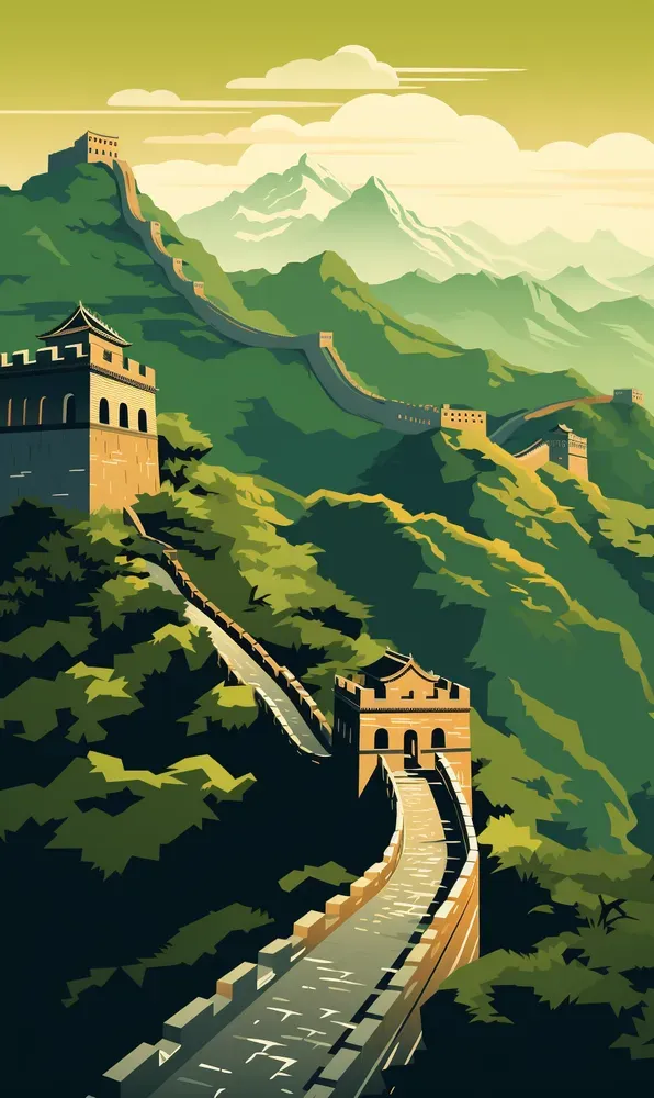 Cartoon Landscapes Posters Midjourney Prompt | PromptBase