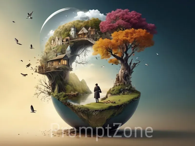 Metaphoric Imagery Theme Explorations Leonardo Ai Prompt | PromptBase