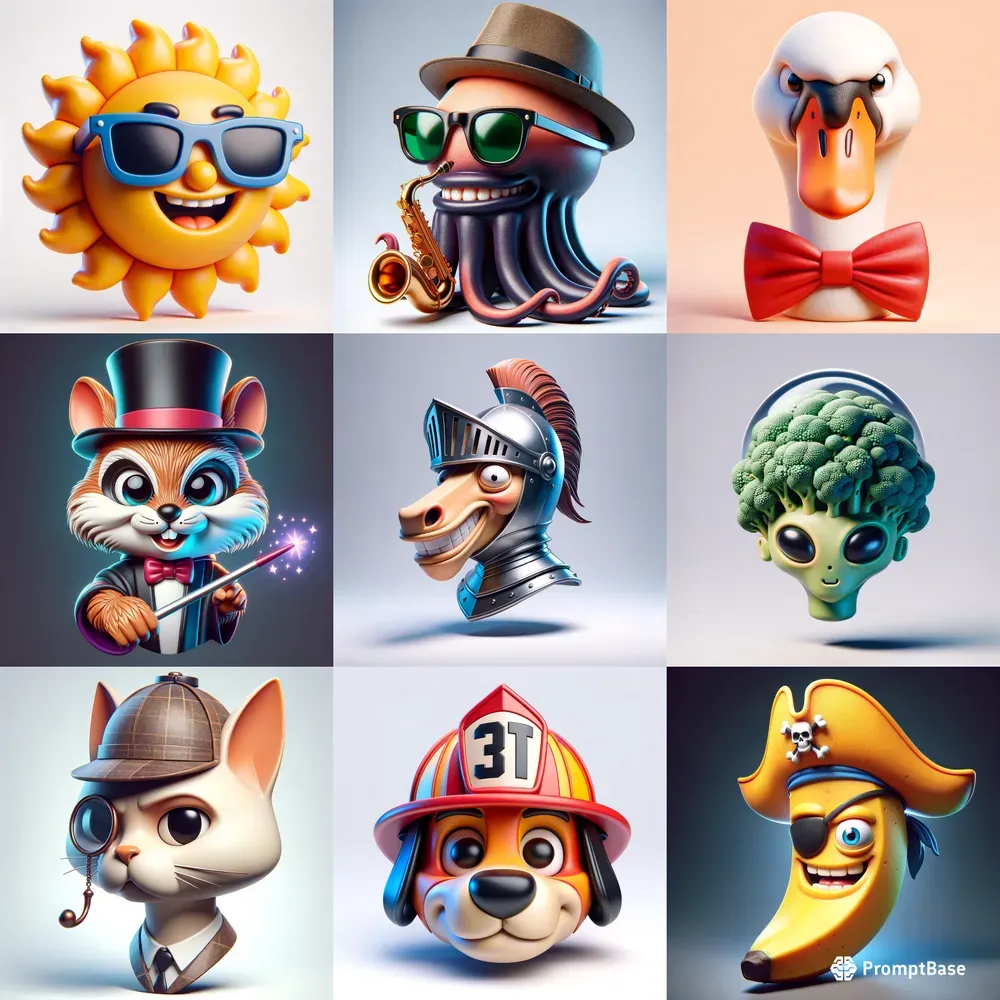 3D Cartoon Headshots DALL·E Prompt | PromptBase