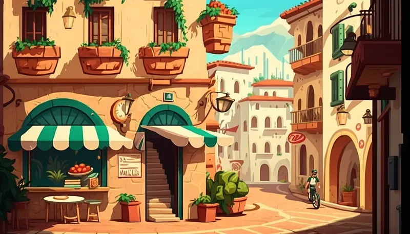 2D Platform Game Backgrounds Midjourney Prompt | PromptBase