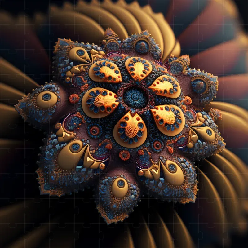 Psychedelic Fractals Midjourney Prompt | PromptBase