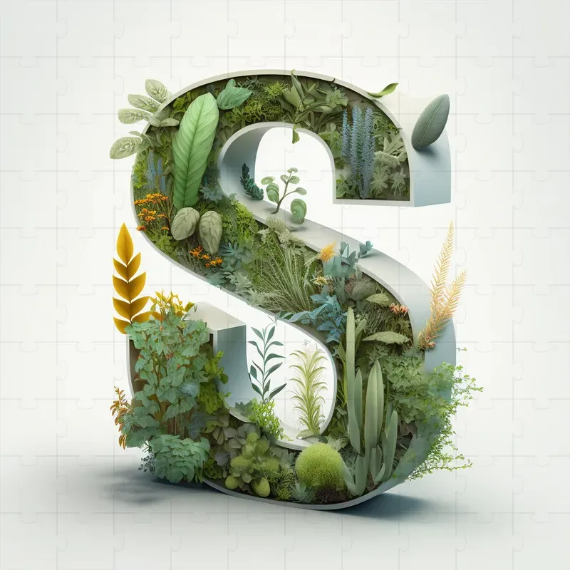 3D Ecosystem Letters Midjourney Prompt | PromptBase