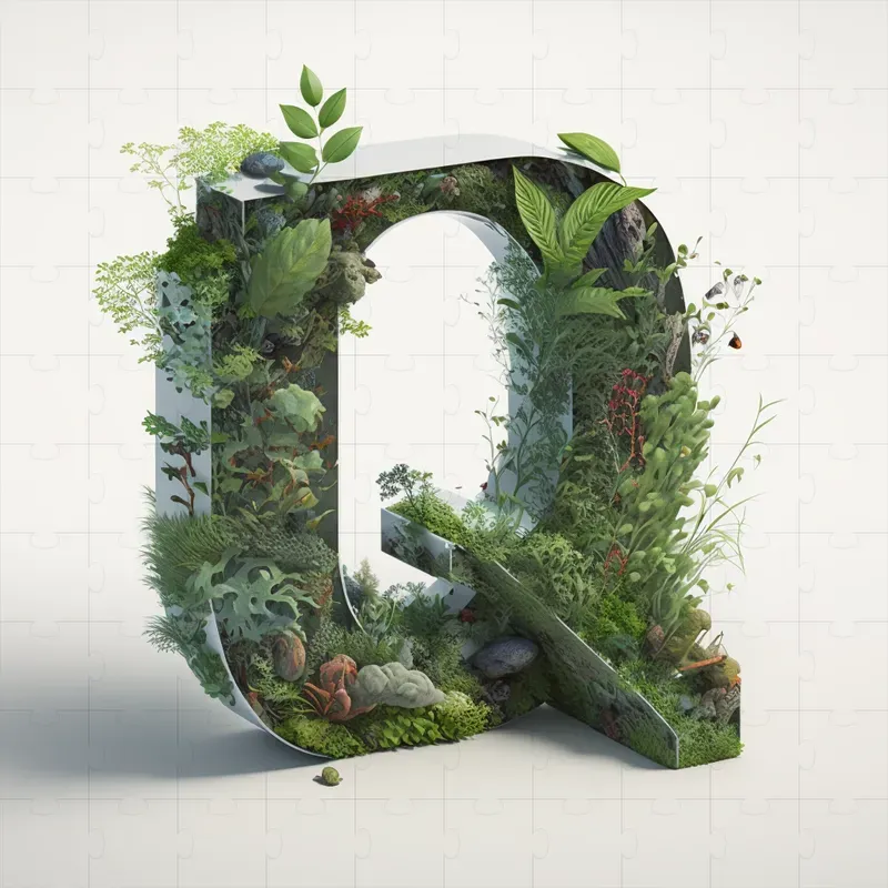 3D Ecosystem Letters Midjourney Prompt | PromptBase