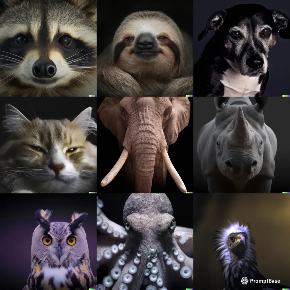 Photorealistic Renderings Of Animals DALL·E Prompt | PromptBase