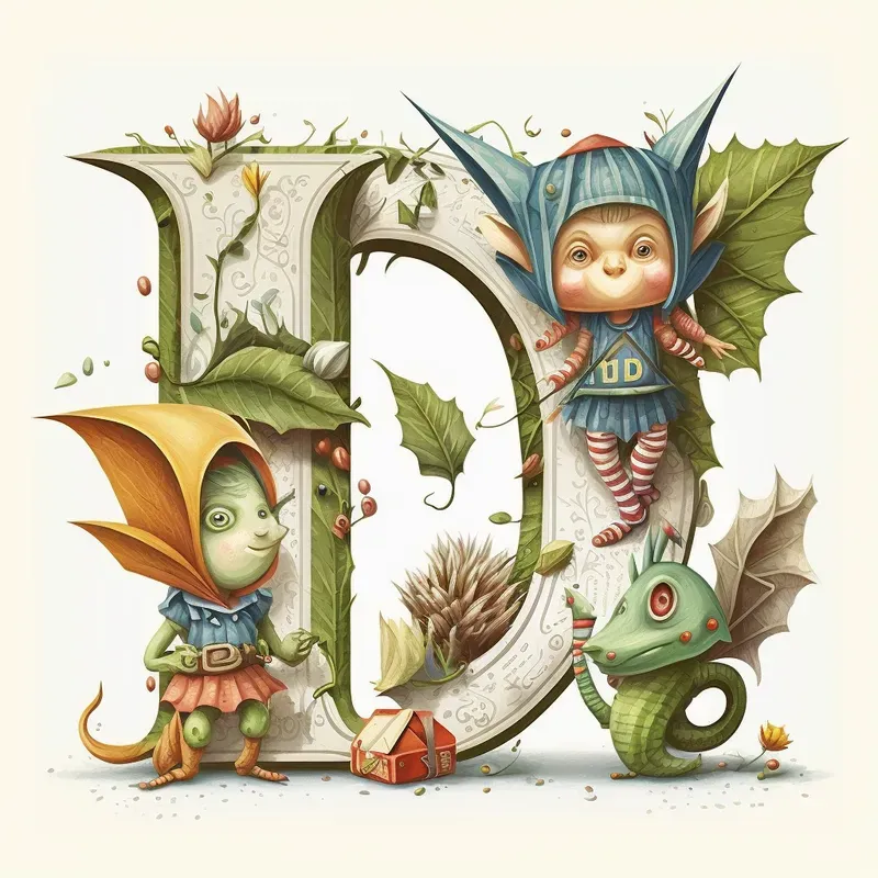 Fairy Tale Alphabets For Childrens Books Midjourney Prompt | PromptBase
