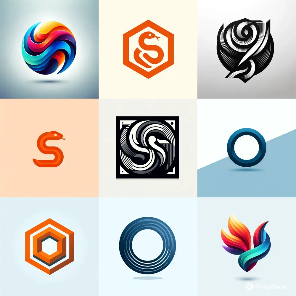 Professional 2D Vector Logos DALL·E Prompt | PromptBase